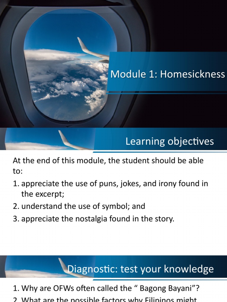 Homesickness | PDF | Philippines | Human Nature