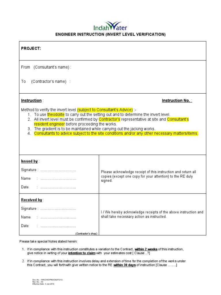 Invert Level Verification Guide | PDF