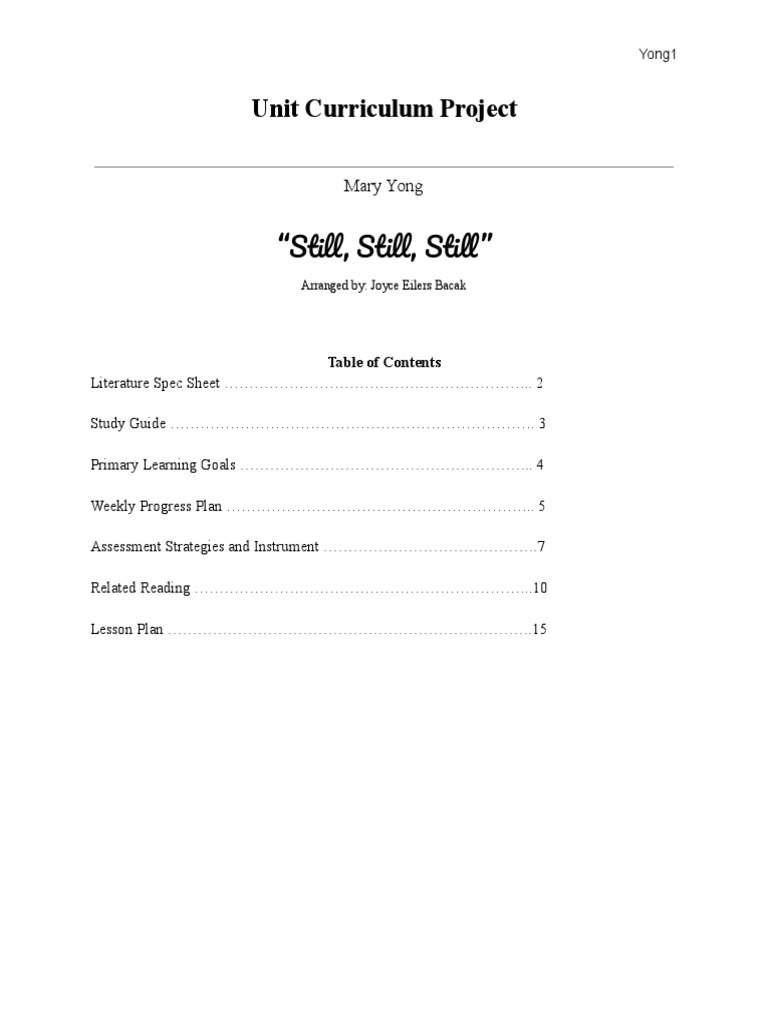 Choral Curriculum for Students | PDF | Singing | Songs