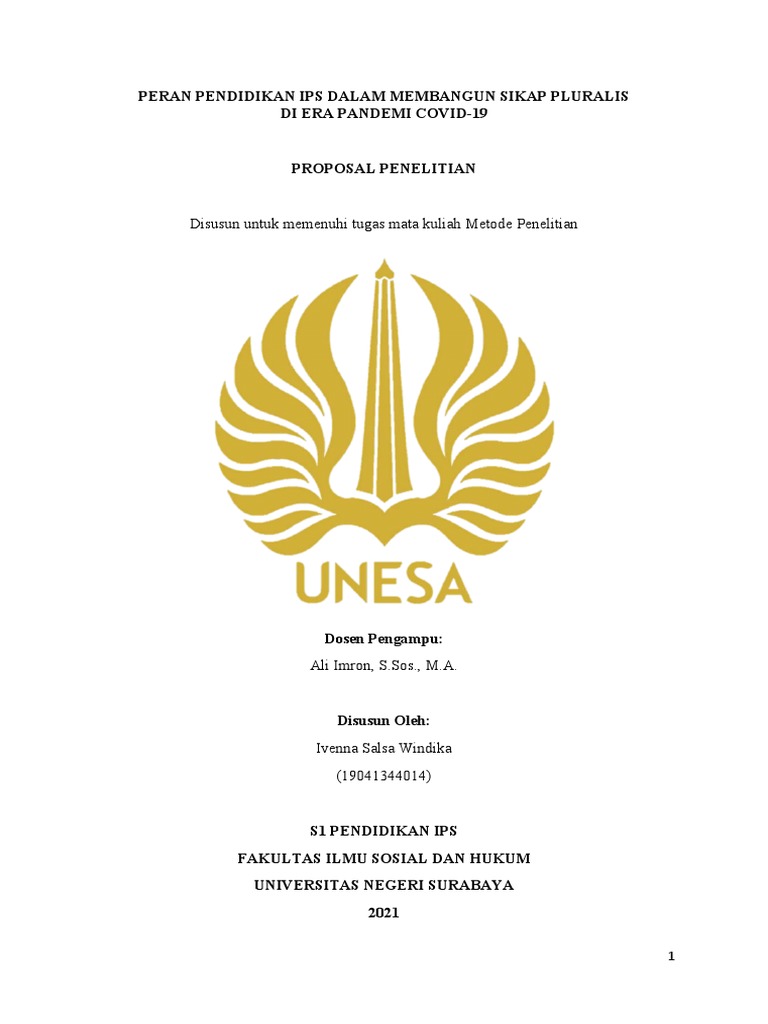 Proposal Penelitian Pendidikan Ips | PDF