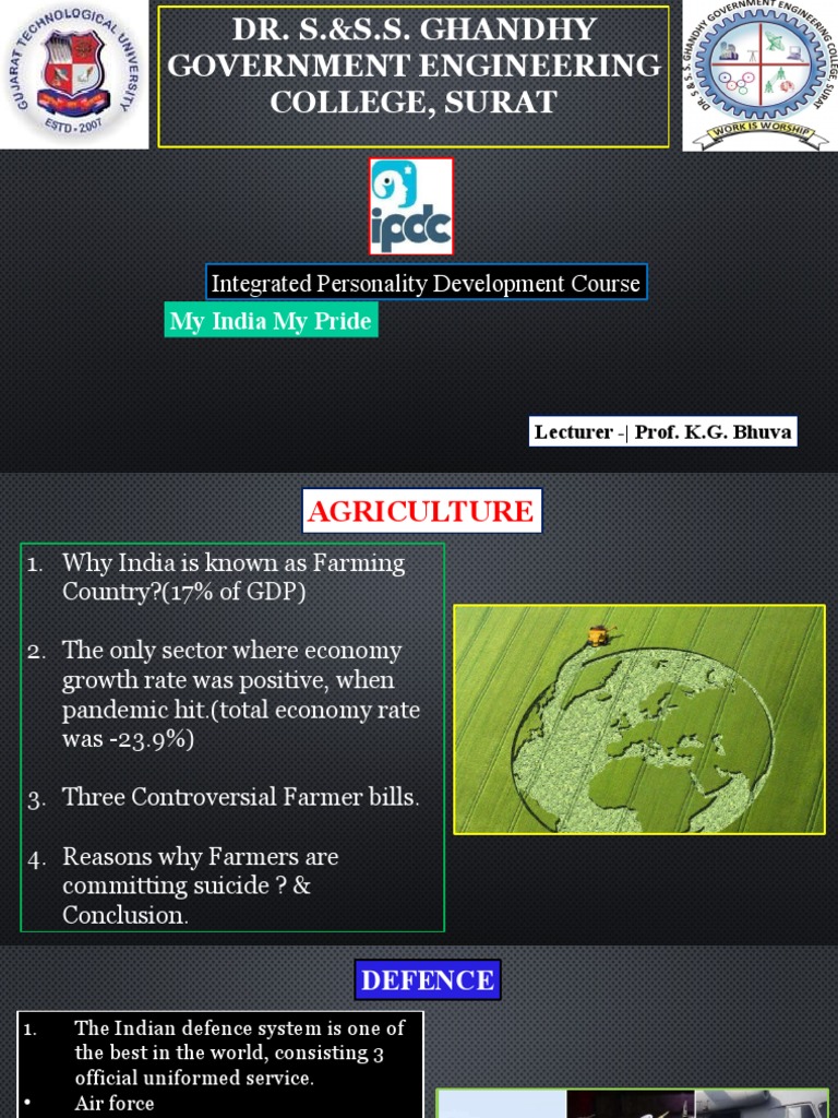 Integrated Personality Development Course: My India My Pride | PDF