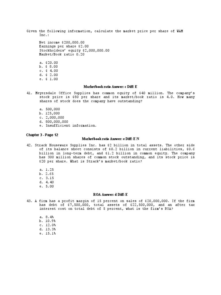 Finman 9 Answer Key | PDF