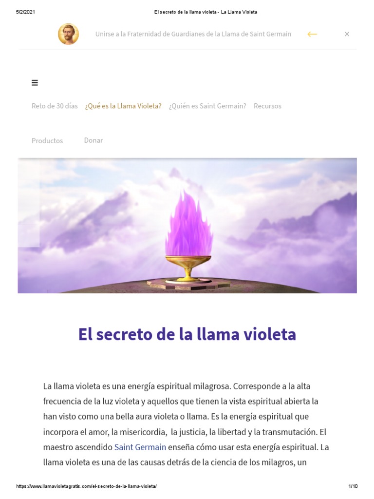 El Secreto de La Llama Violeta - La Llama Violeta | PDF | Núcleo ...