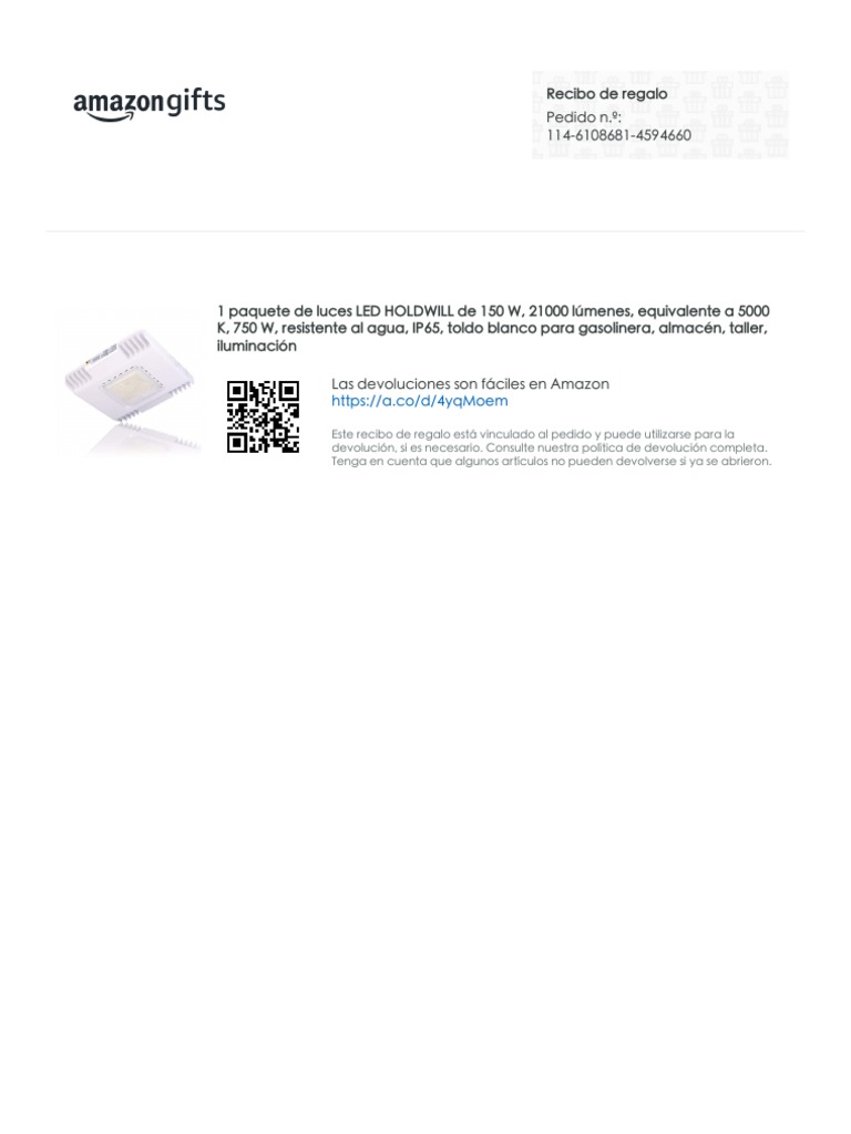 Amazon Gift Receipt | PDF