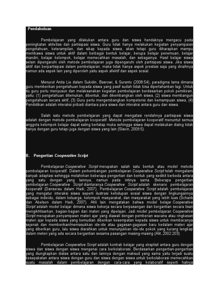 Kooperatif Script | PDF