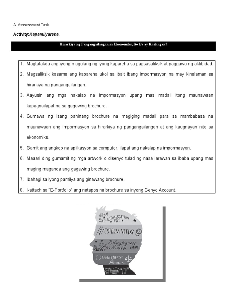 Worksheet in Araling Panlipunan Grade 9 | PDF