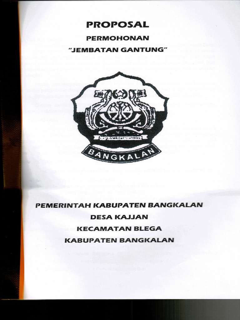 Contoh Proposal Kelompok Masyarakat | PDF