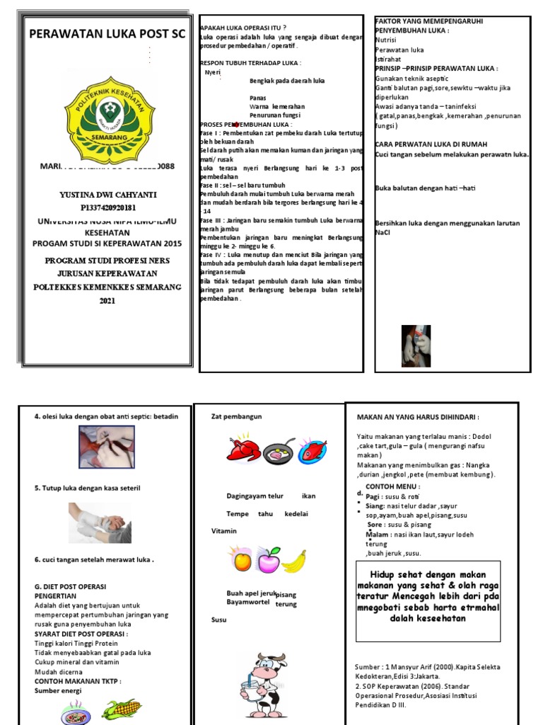 Panduan Perawatan Luka Post SC | PDF