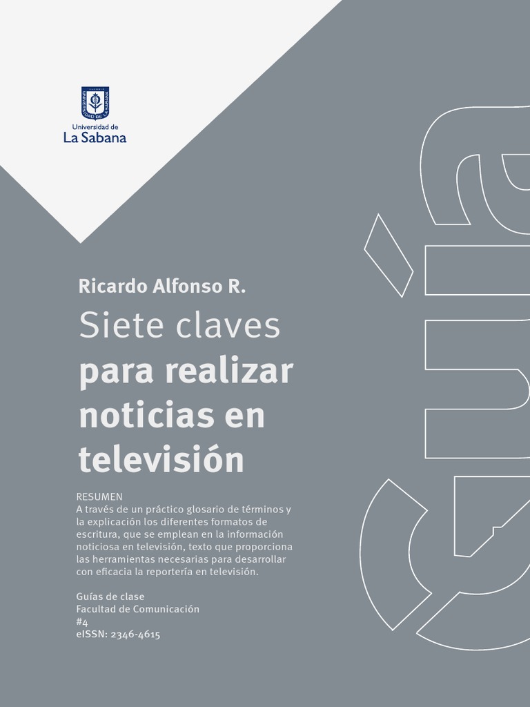 F. Siete Claves para Realizar Noticias en Television | PDF ...
