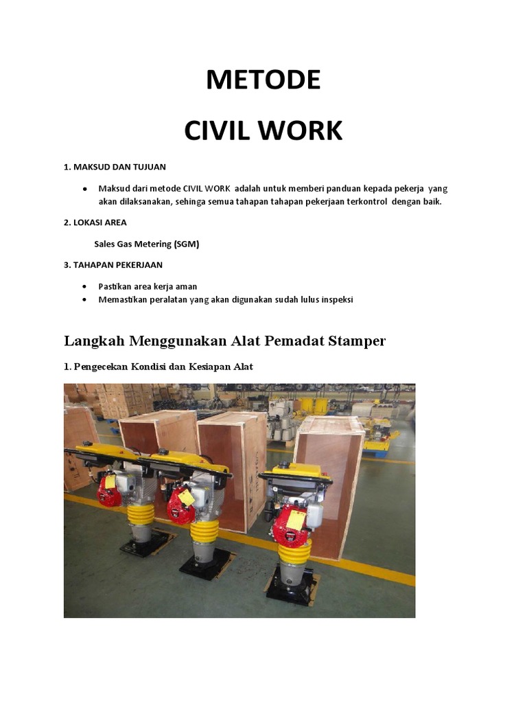 Metode Sipil Work | PDF