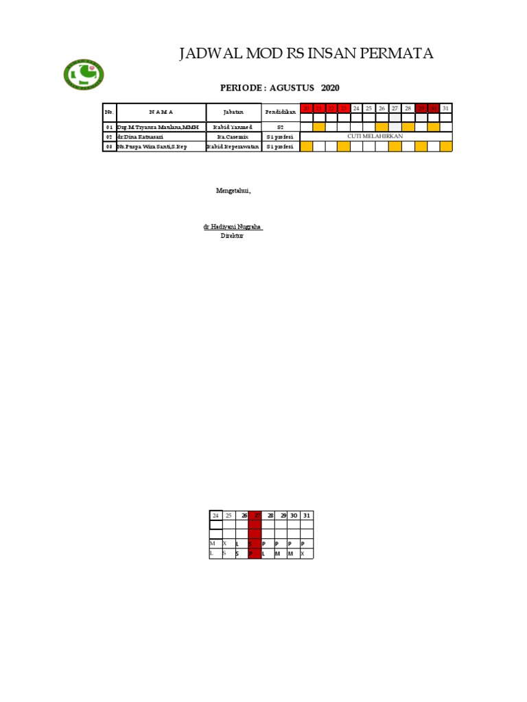 Jadwal Mod 2020 | PDF