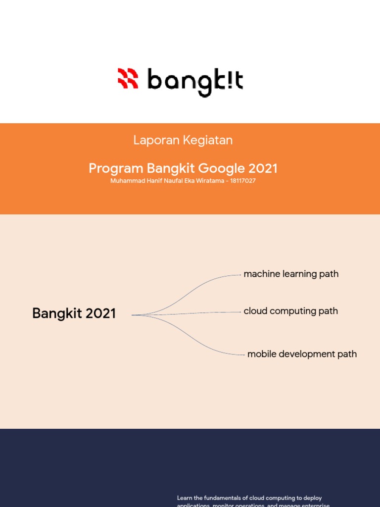 Bangkit Program 2021 Overview | PDF | Cloud Computing | Python ...
