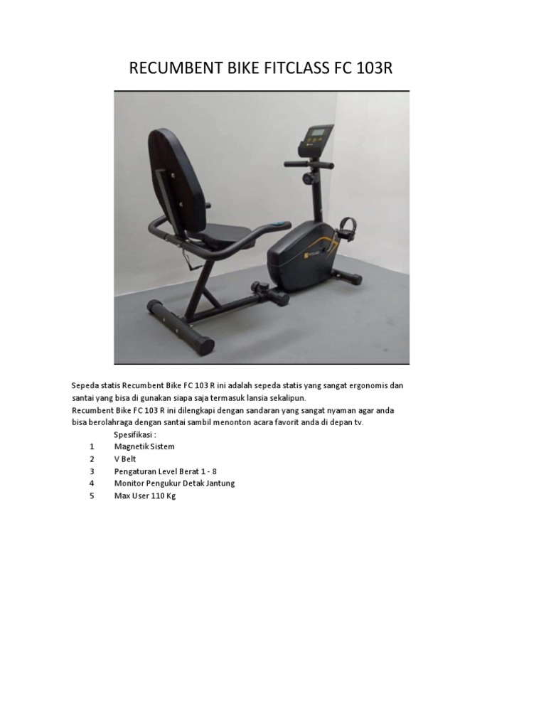 Recumbent Bike | PDF