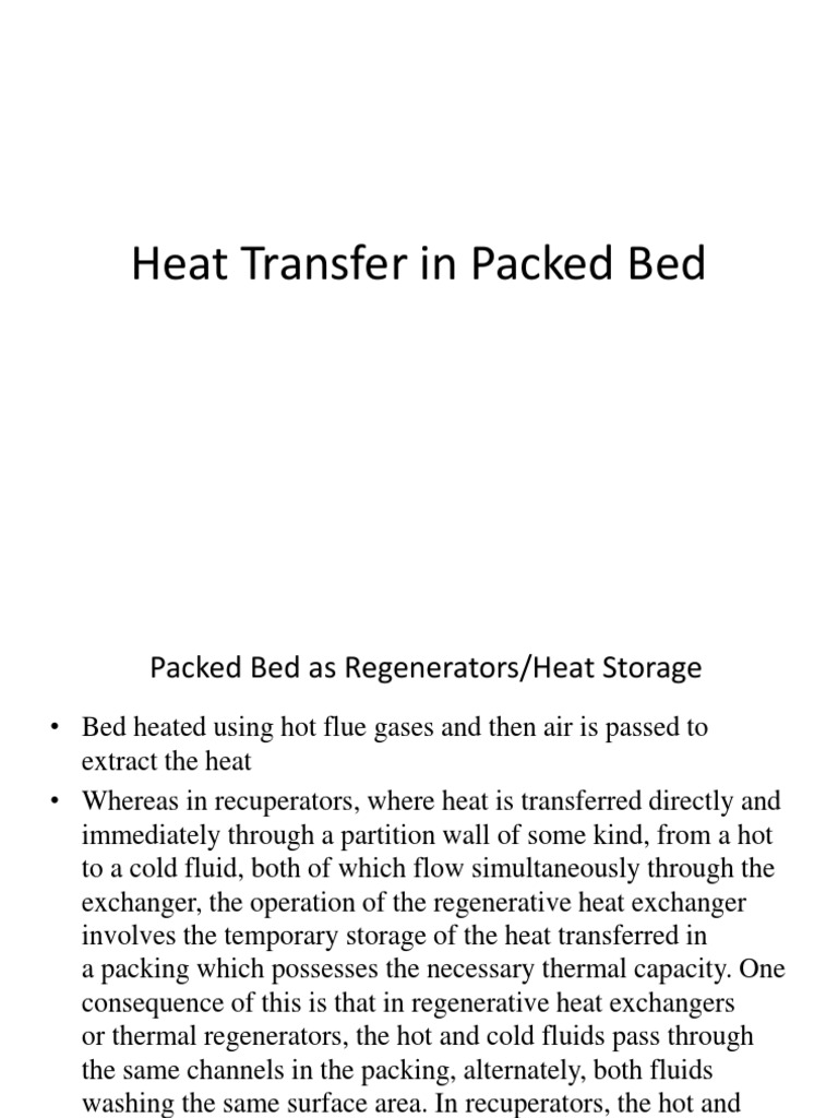 Heat Transfer in Packed Bed | PDF | Building Engineering | Continuum ...