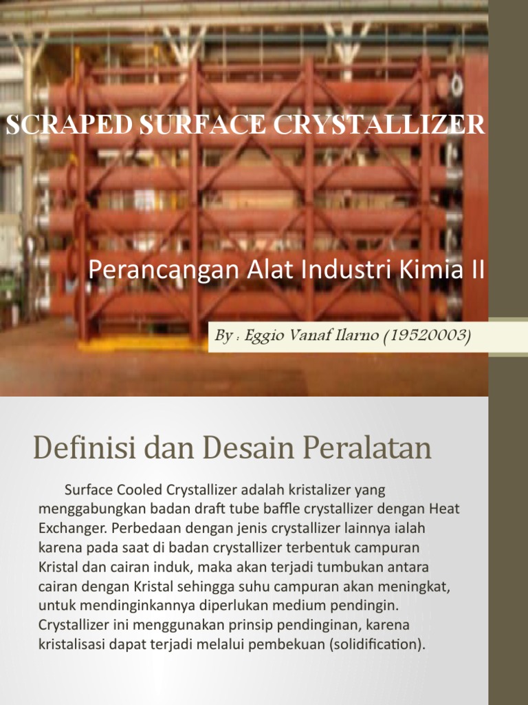 Scraped Surface Crystallizer | PDF
