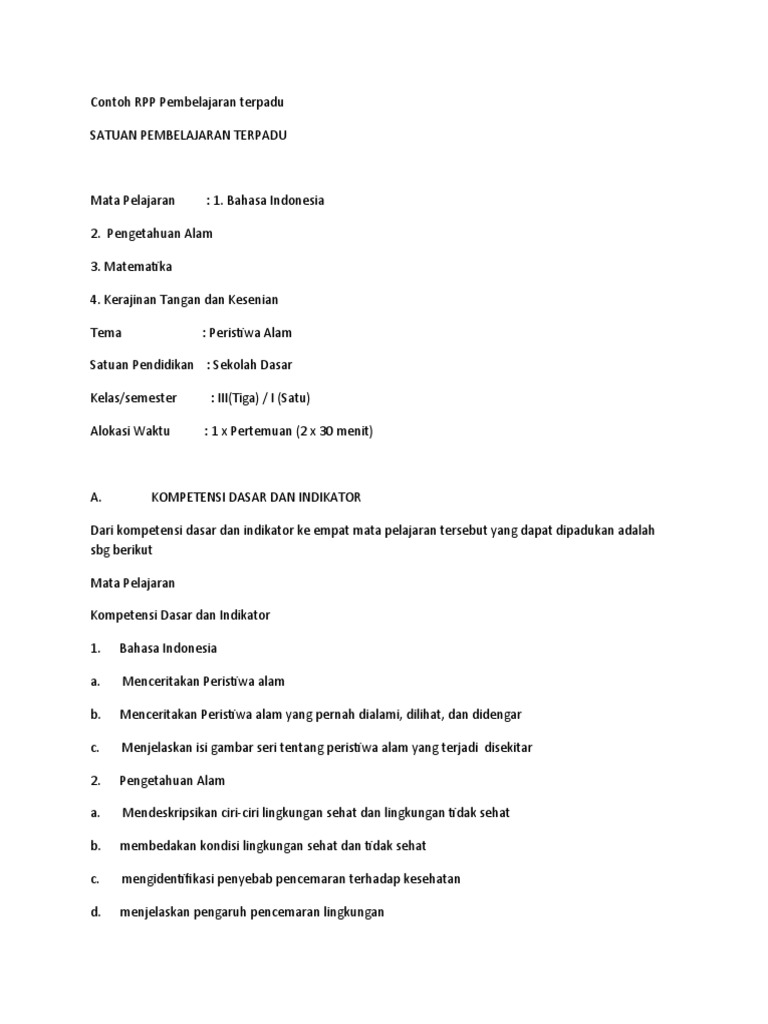 Contoh RPP Pemb-WPS Office | PDF | Karier & Perkembangan | Seni & Disiplin Bahasa