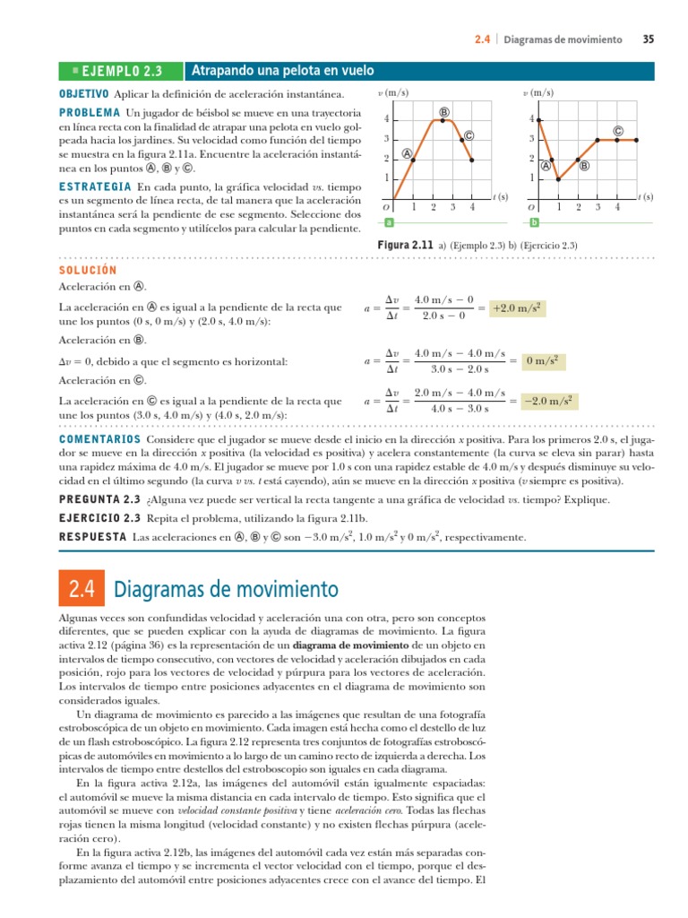 Cálculo de Aceleración Por Medio de Un Gráfico | PDF | Aceleración ...