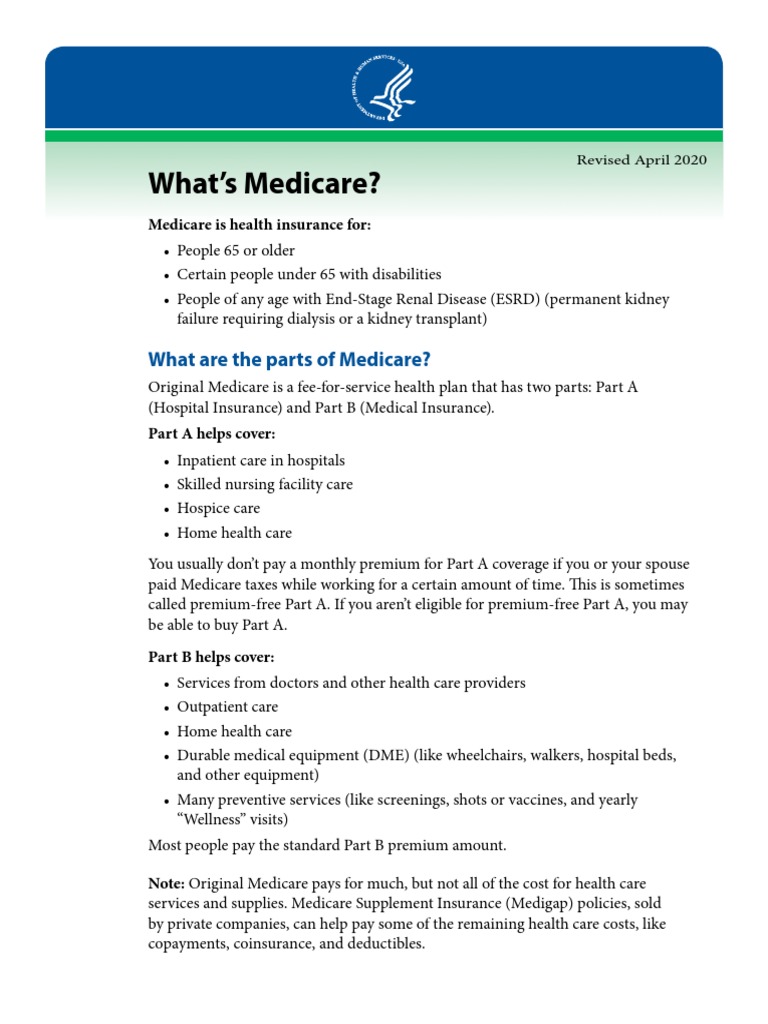 Medicare Medicaid Pdf Medicare United States Medicaid