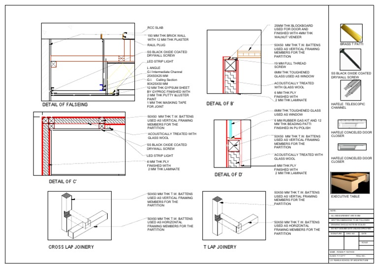 Partition Design and Specifications | PDF | Drywall | Framing ...
