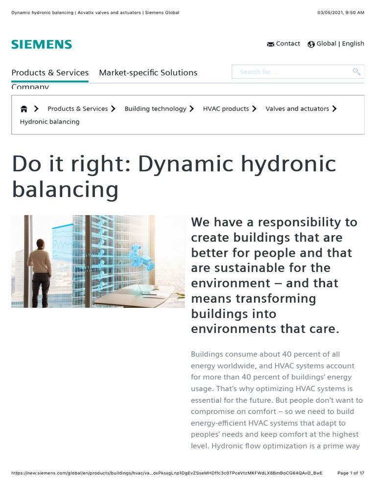 Do It Right - Dynamic Hydronic Balancing | PDF | Valve | Efficient ...