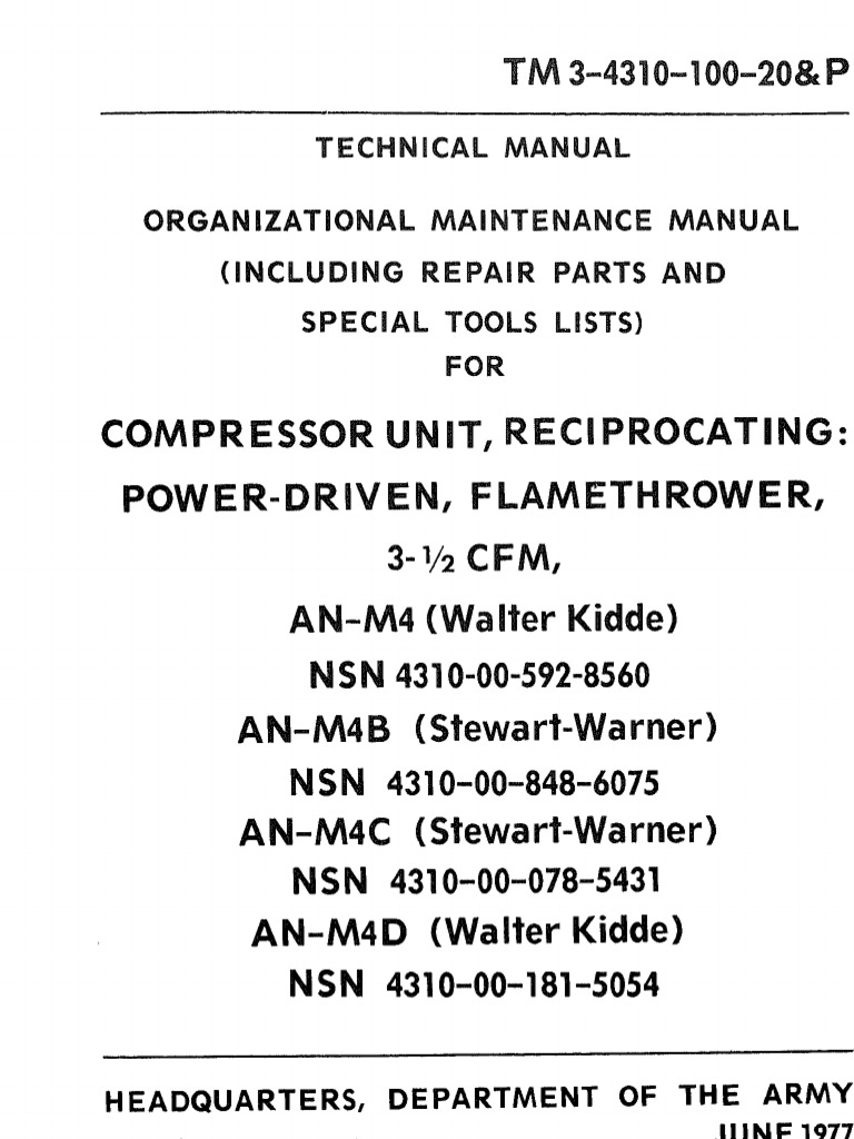 Compressor Unit Technical Manual | PDF | Gas Technologies | Mechanical Engineering