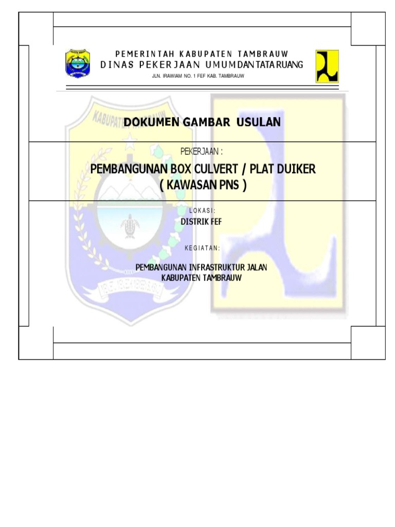 Gambar BOX CULVERT | PDF
