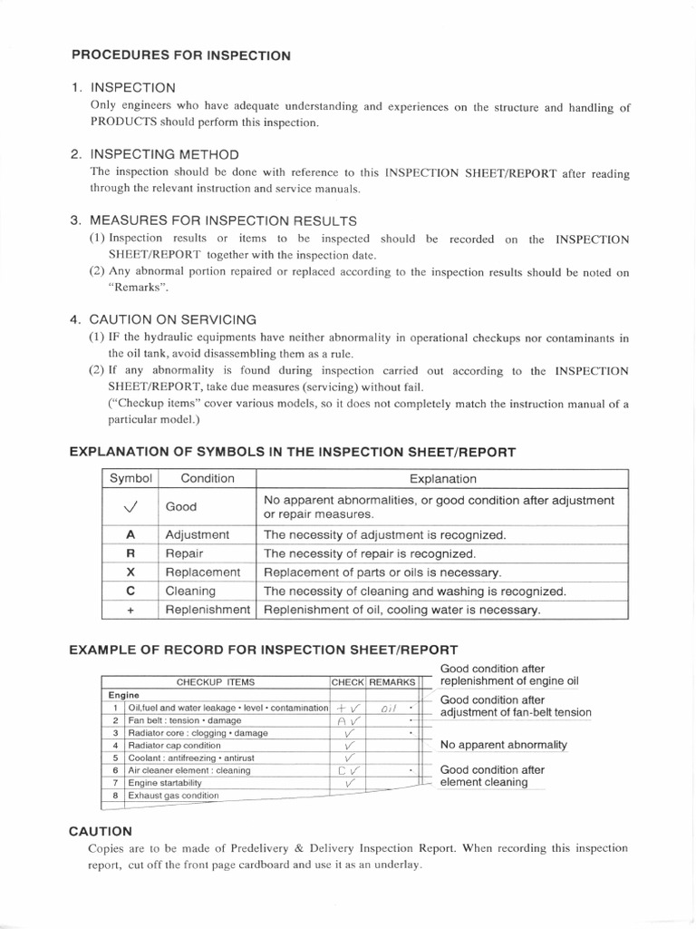 00 Truck Crane Inspection Form | PDF | Axle | Brake