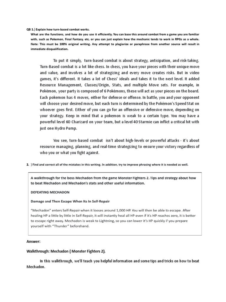 Answer: Walkthrough: Mechadon (Monster Fighters 2) | PDF | Gaming ...