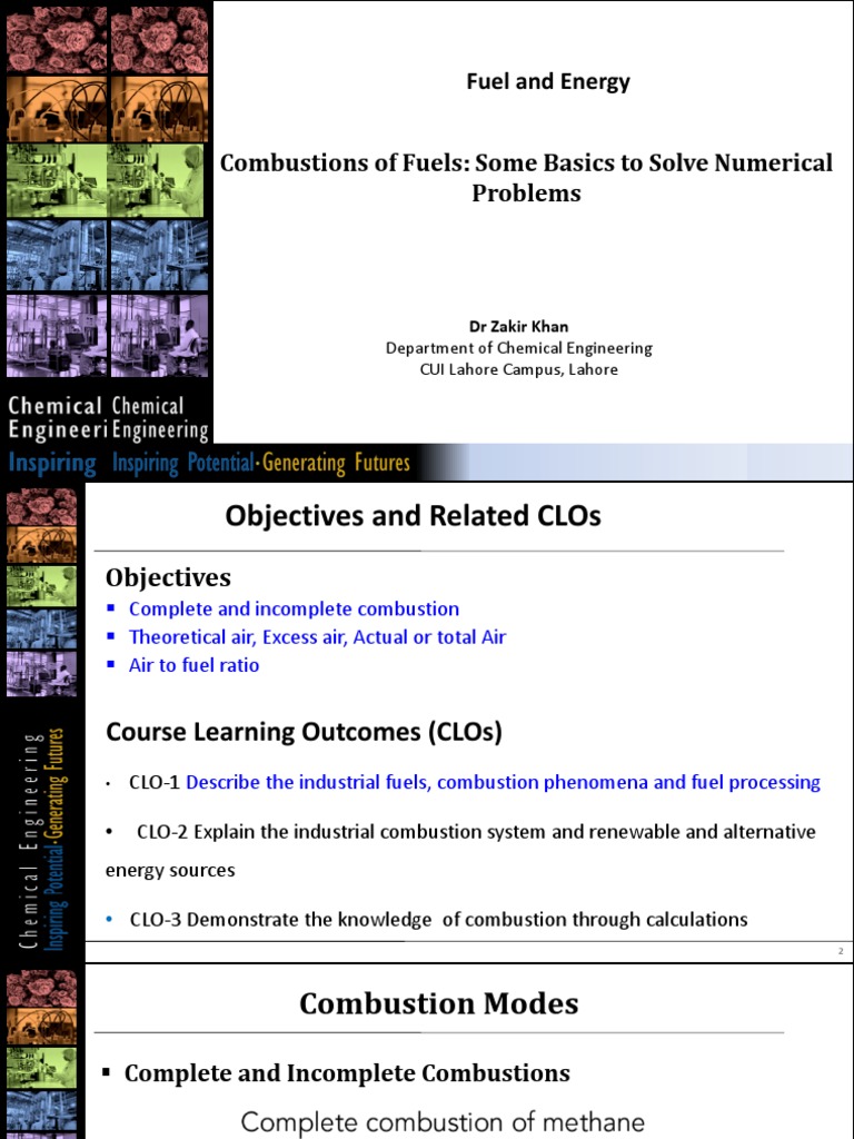 Lecture 6-Basics For Fuel Combustion | PDF | Combustion | Fuels