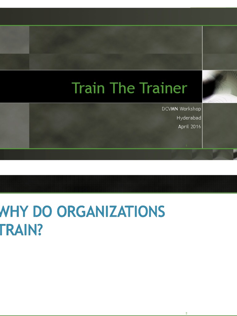 Train The Trainer Presentation Combined | PDF | Competence (Human ...