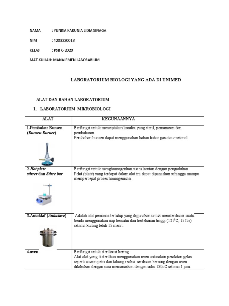Alat Dan Bahan Laboratorium | PDF