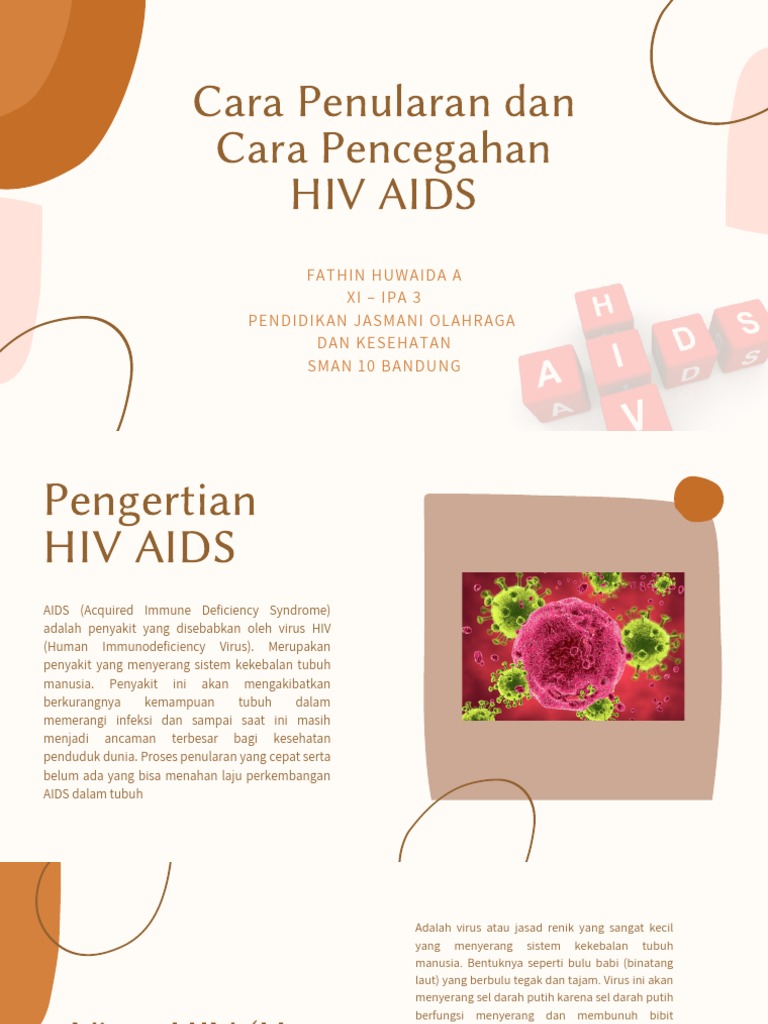 Analisis Cara Penularan Dan Cara Mencegah HIV AIDS | PDF