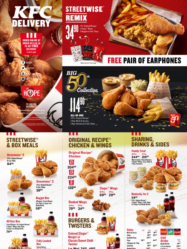 KFC January Delivery Leaflet | PDF