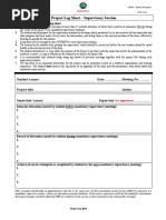 Template Supervision Record Sheet | PDF