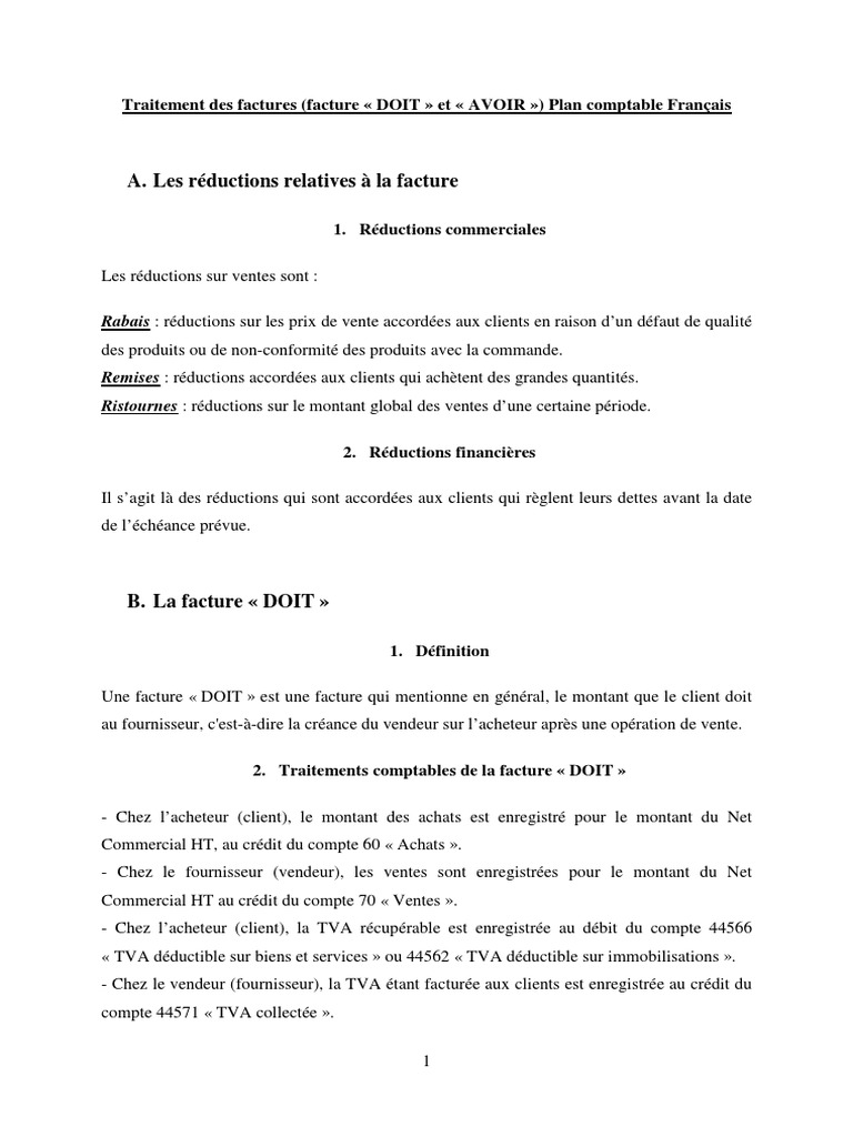 Traitement Des Factures | PDF | Facture | Économie