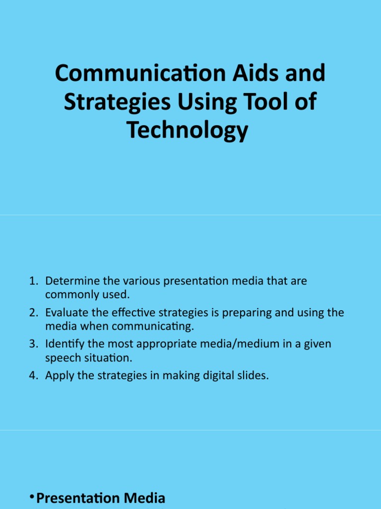 Communication Aids and Technology Strategies | PDF | Communication ...