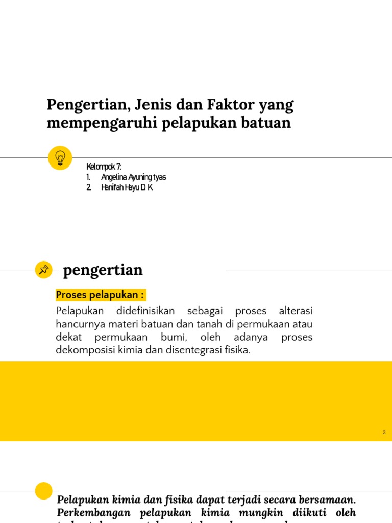 Faktor dan Jenis Pelapukan Batuan | PDF