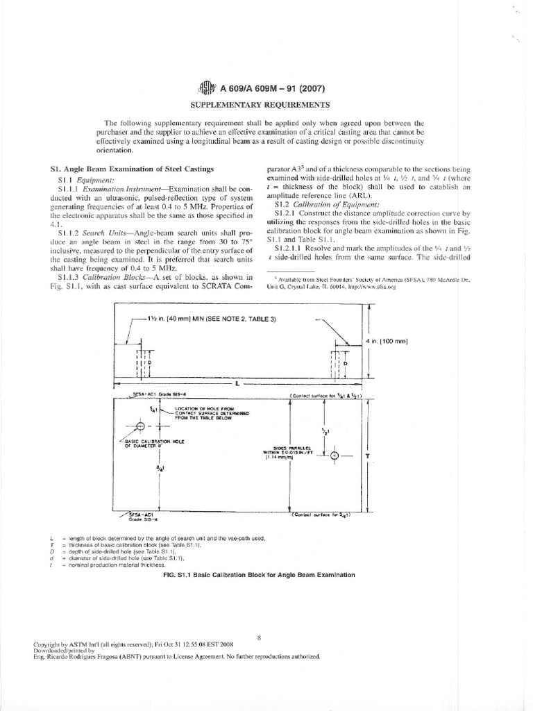 Astm A609 Ultrasonic | PDF