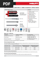 Chemical Anchor Re500 | PDF | Corrosion | Concrete