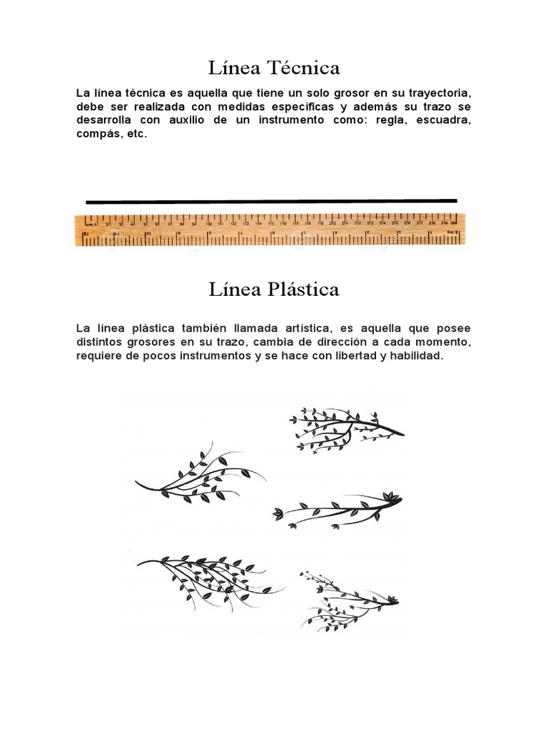 Línea Técnica y Plástica | PDF
