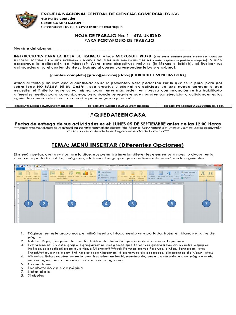 Menú Insertar | Descargar gratis PDF | Página web | Microsoft Word