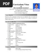 Marriage Biodata Doc Word Formate Resume | PDF | Bangladesh