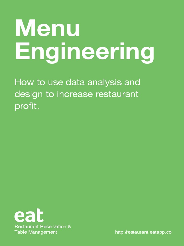 Menu Engineering for Restaurant Profitability | PDF | Menu | Restaurants