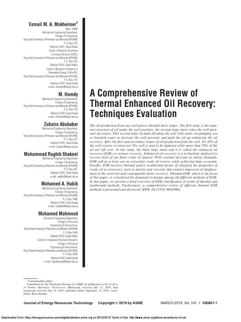 Jert 141 03 030801published | PDF | Enhanced Oil Recovery | Extraction ...