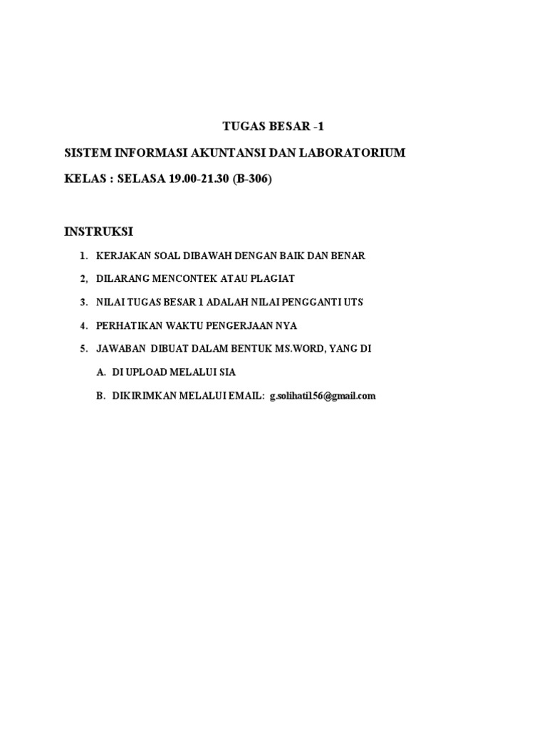 Soal Studi Kasus-Sia | PDF