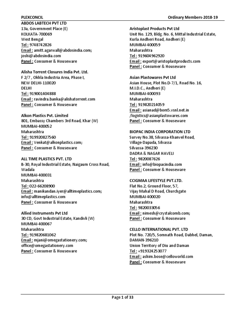 Ordinary Member Final List-9-11-2018 | PDF | Amorphous Solid | Building Materials