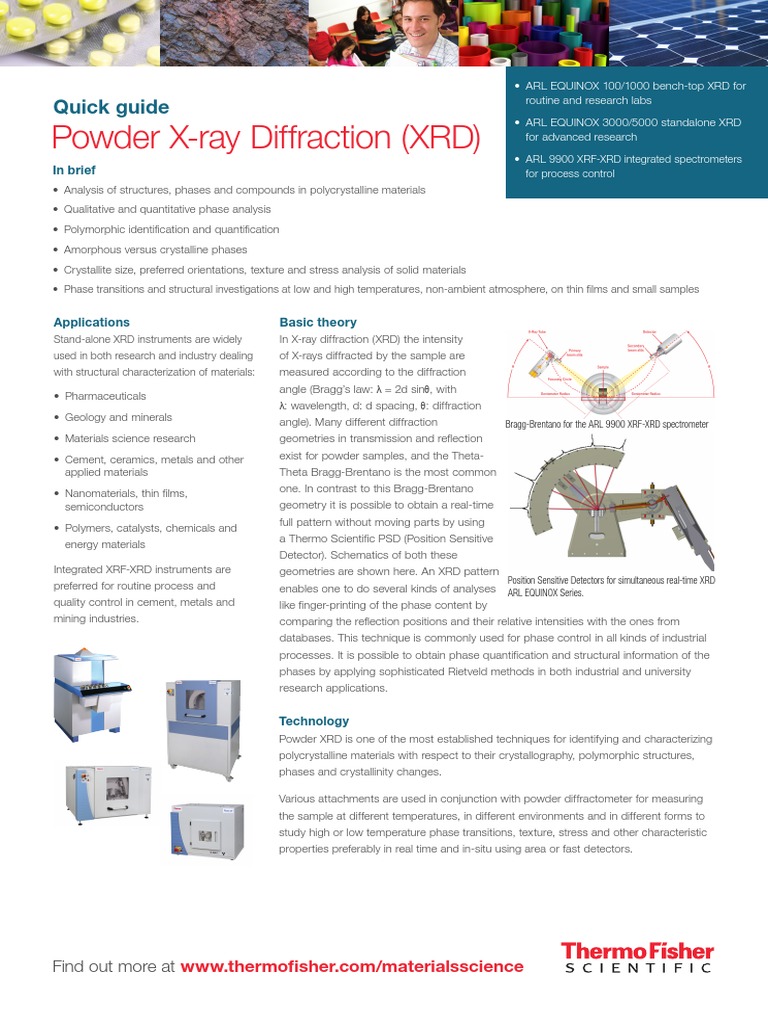 Powder X-Ray Diffraction (XRD) : Quick Guide | PDF | X Ray ...