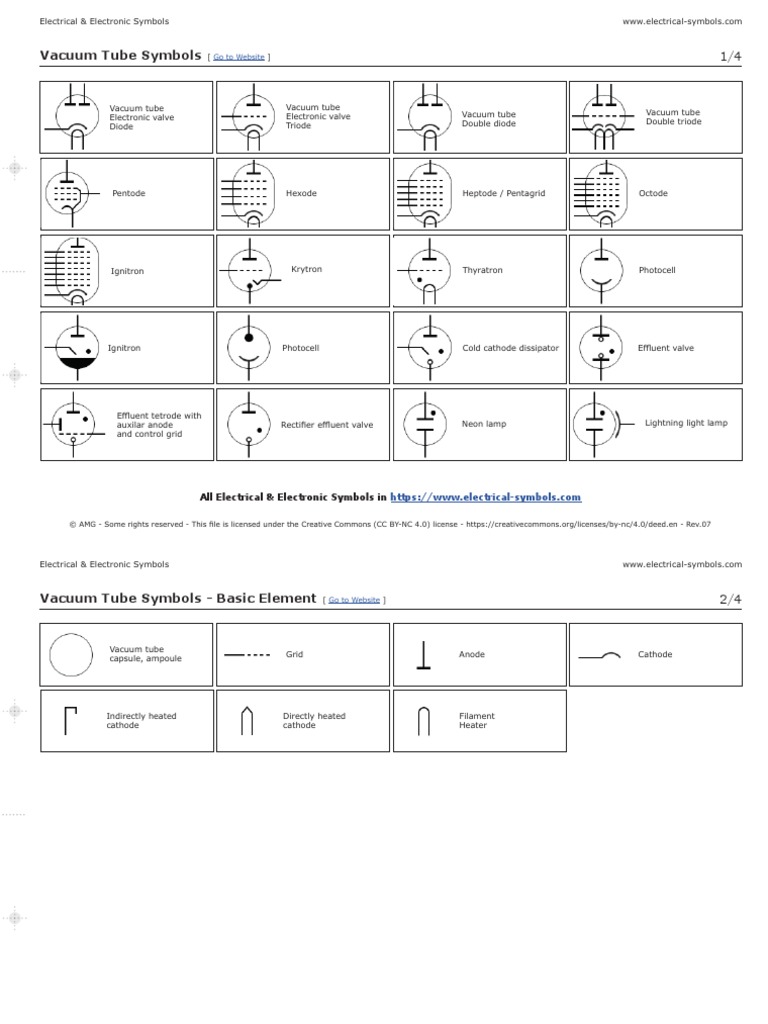 Vacuum Tube Symbols: Go To Website | PDF | Vacuum Tube | Electrical ...