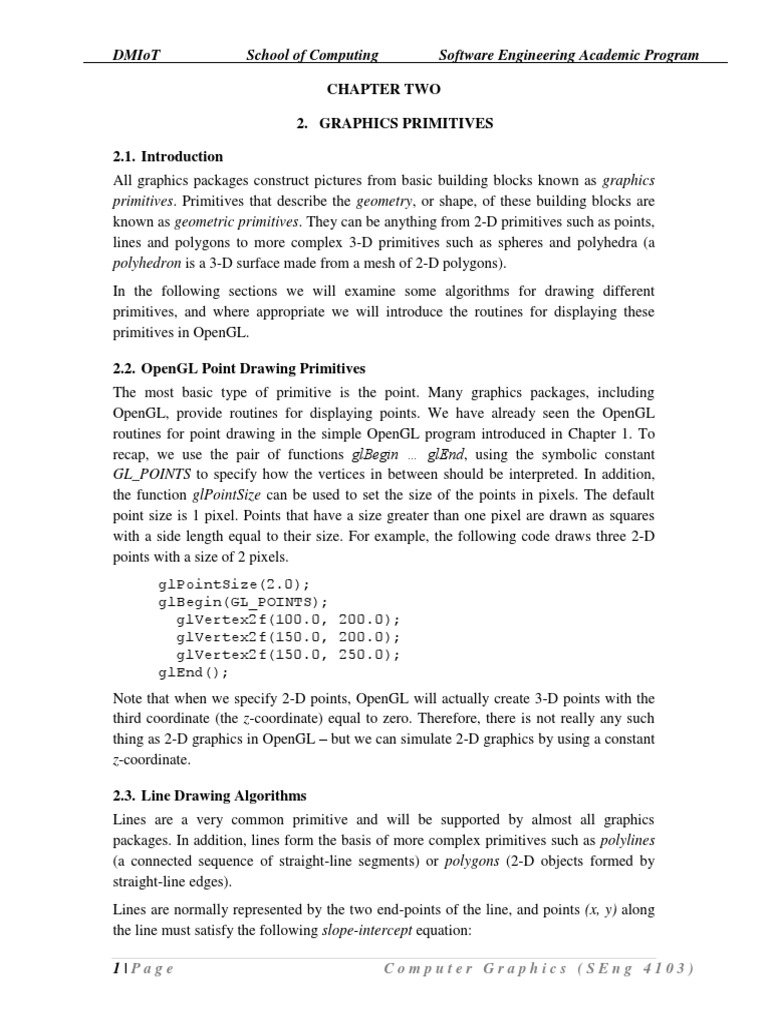 557 - Chapter 2 - Graphics Primitives | PDF | Typefaces | Ellipse