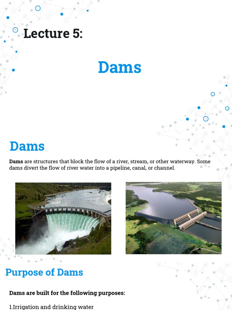 Hydraulics - Lecture 5 - Dams | PDF | Dam | Stress (Mechanics)